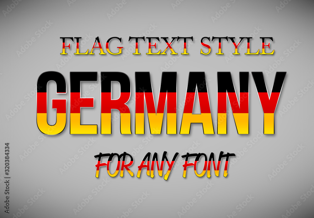 Germany Flag Text Effect Mockup Stock Template | Adobe Stock