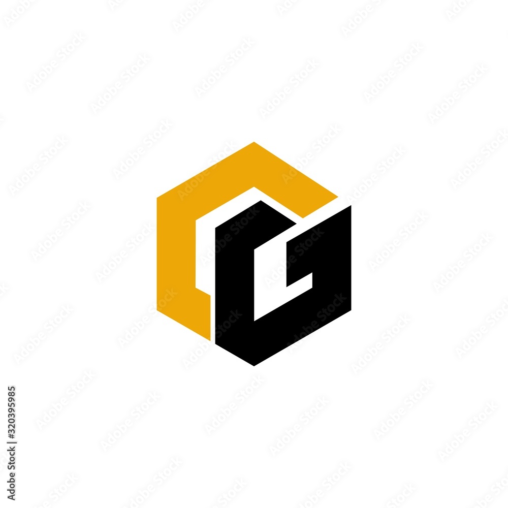 CG icon letter logo designs Stock Vector | Adobe Stock