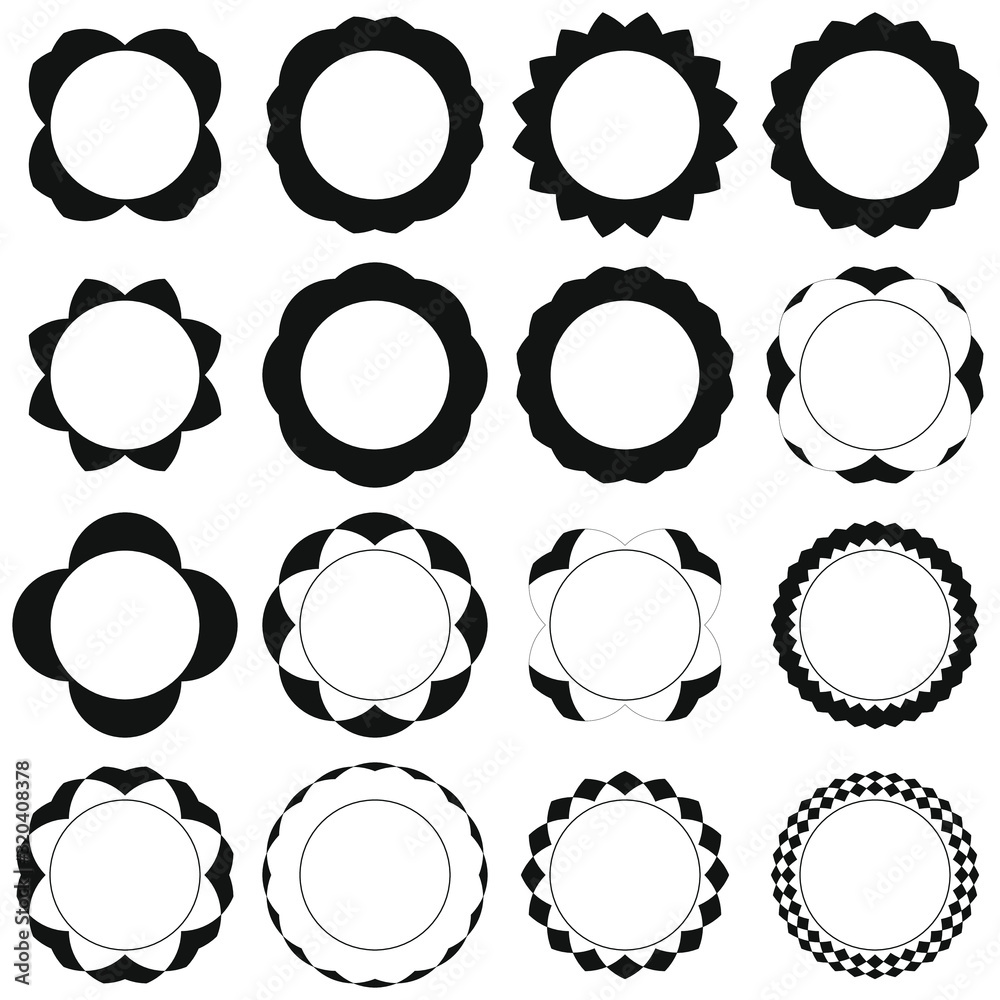 Badge, écusson, bouton, macaron, cocarde, étiquette, logo Stock Vector ...