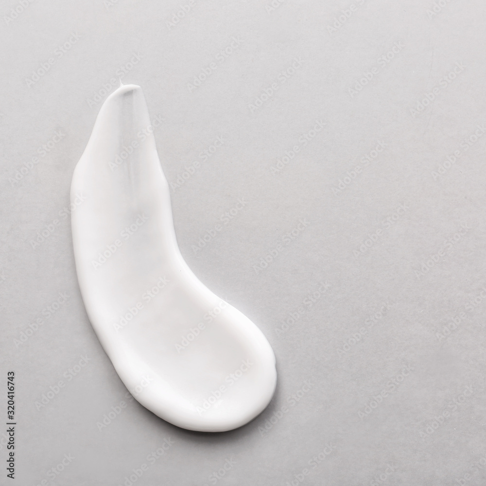 Sample of cream on light background Stock Photo | Adobe Stock