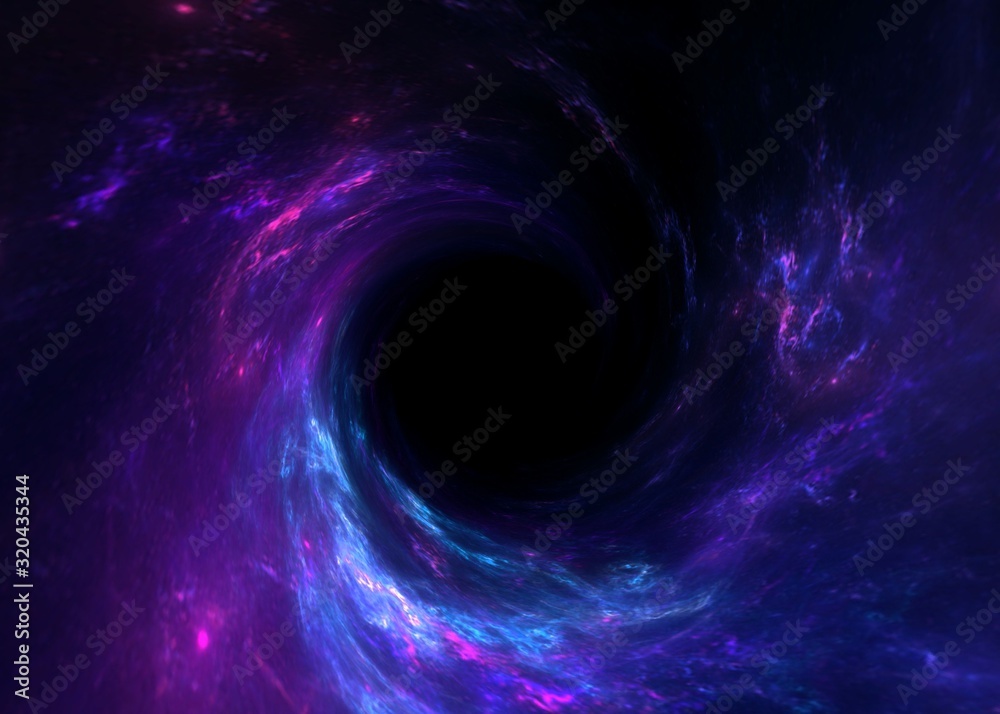 black hole, science fiction wallpaper. Beauty of deep space. Colorful ...