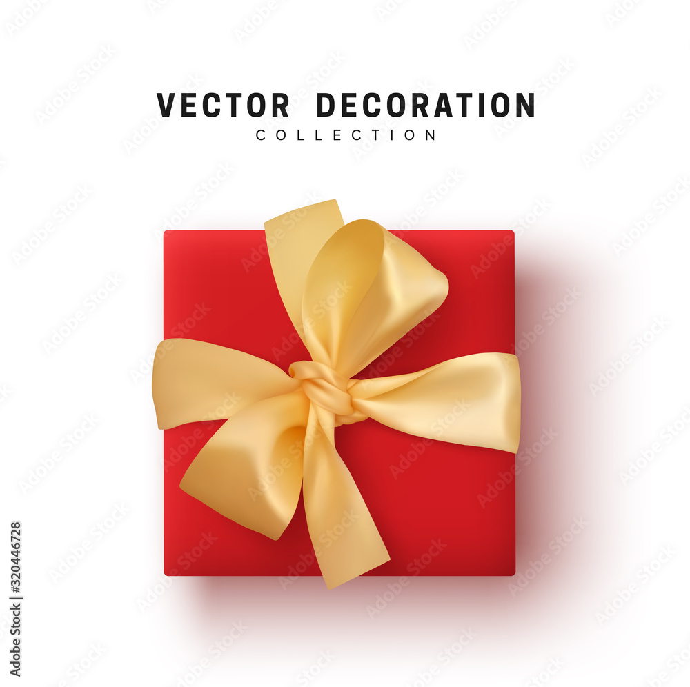 Red Gift Box Vector