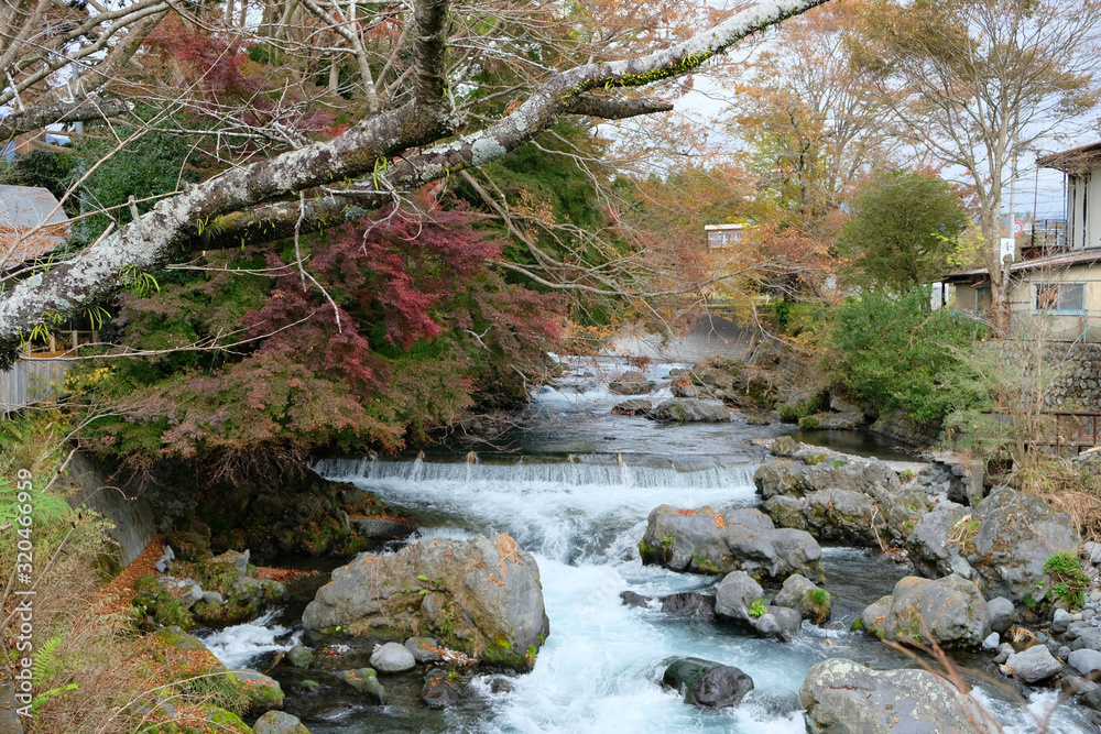 Shiraito no taki waterfall are located in the southwestern foothills of ...