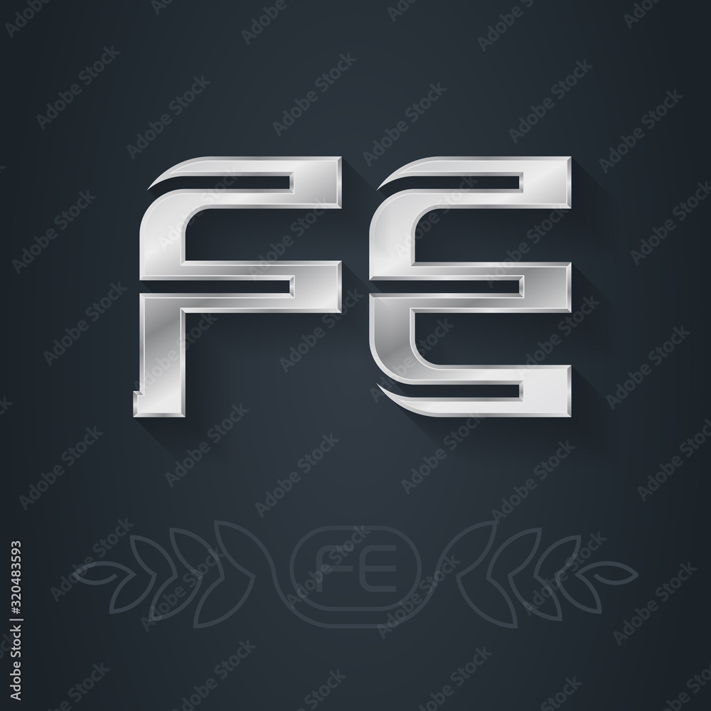 FE (Ferrum) - element of the periodic table of chemical elements ...