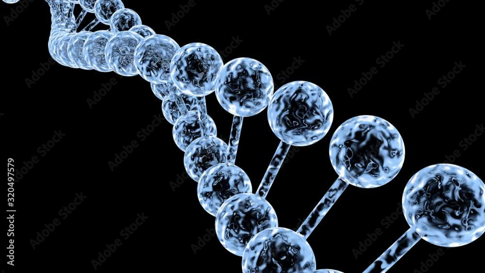 Living abstract structure of DNA. Violation of the chromosome or glitch ...