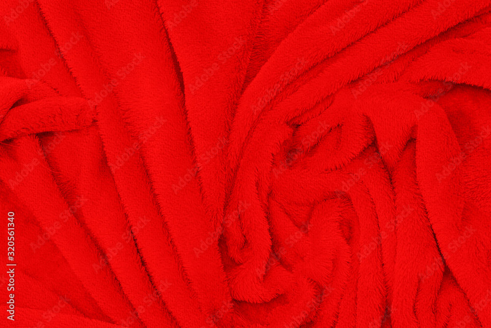 Red silk fabric texture can use for background. Top view. Stock Photo ...