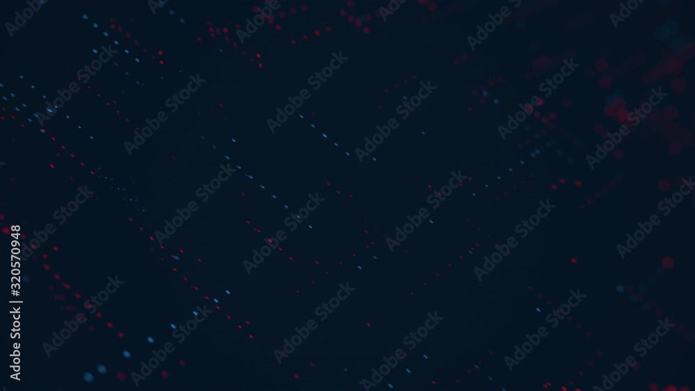 Abstract digital background. The formation of cyberspace. Bright ...