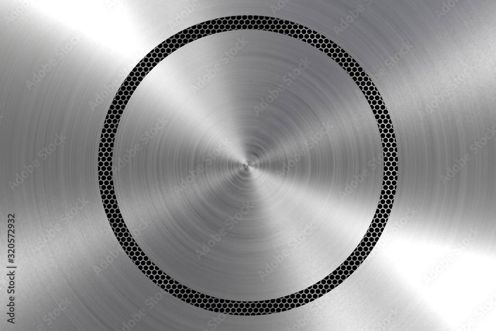 Circular brushed metal texture - background Stock Illustration | Adobe ...
