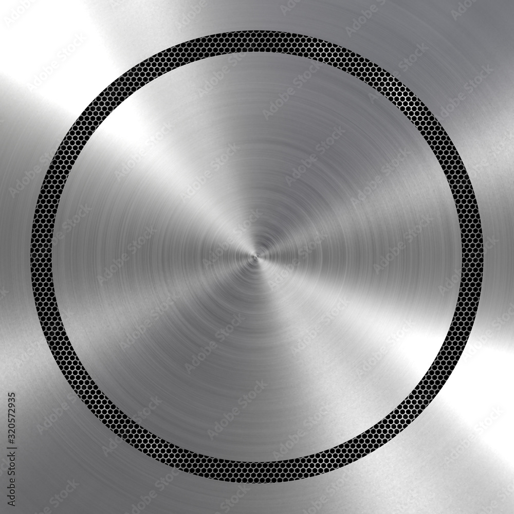 Circular brushed metal texture - background Stock Illustration | Adobe ...