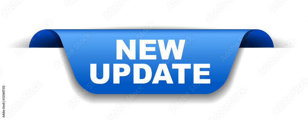 blue vector banner new update Stock Vector | Adobe Stock