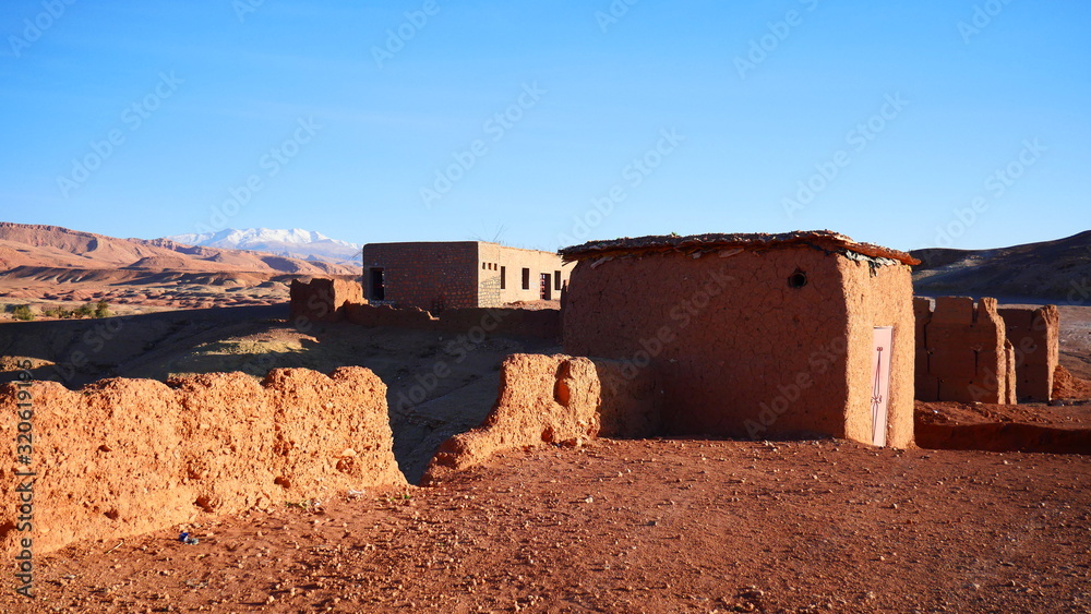 Bright landscape of Morocco, breathtaking curves of mountains, stunning ...