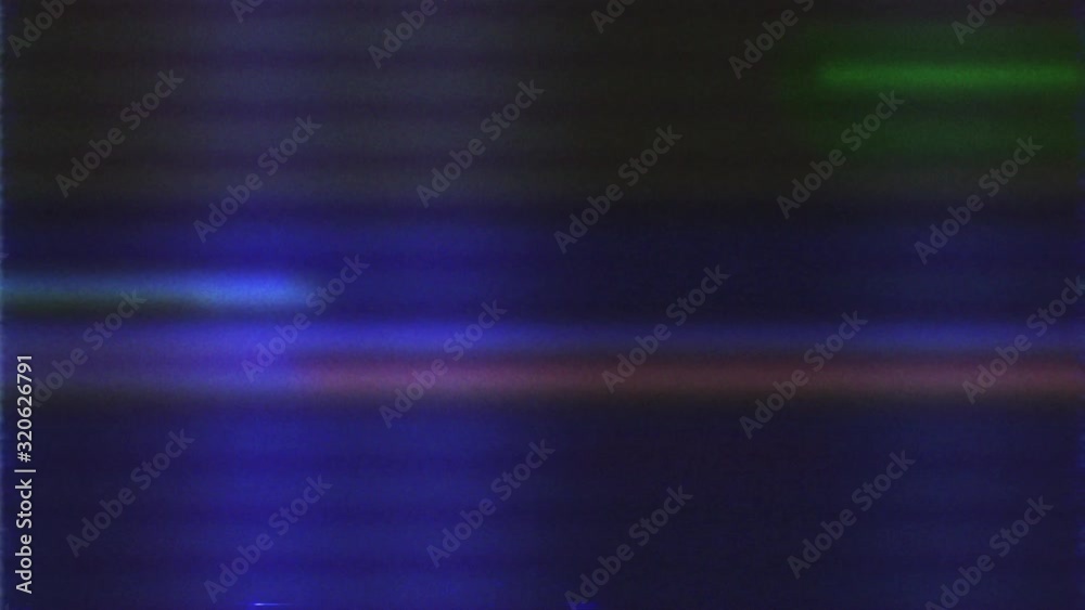 TV signal with vertical stripes and bright glitchy flicker. Animation ...