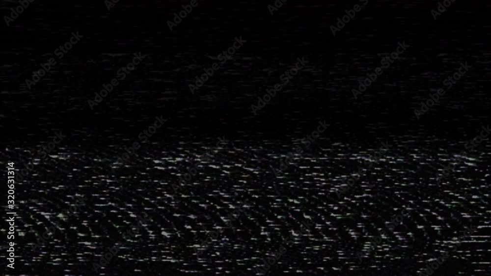 Animation of VHS defects, artifacts and noise. VCR. Glitches of old ...