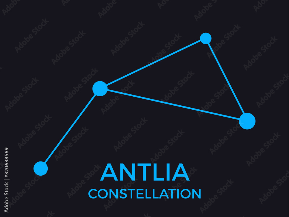 Antlia Constellation Stars