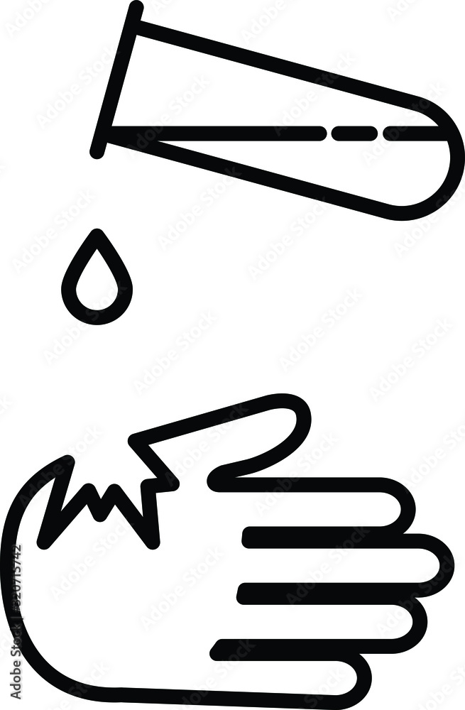 Corrosive substance, vector illustration Stock Vector | Adobe Stock