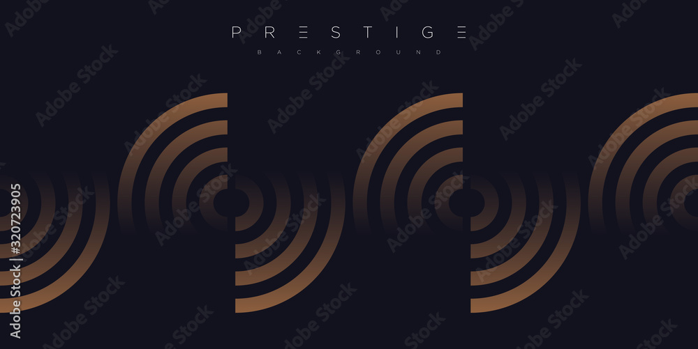 Black premium background with luxury dark golden geometric elements ...