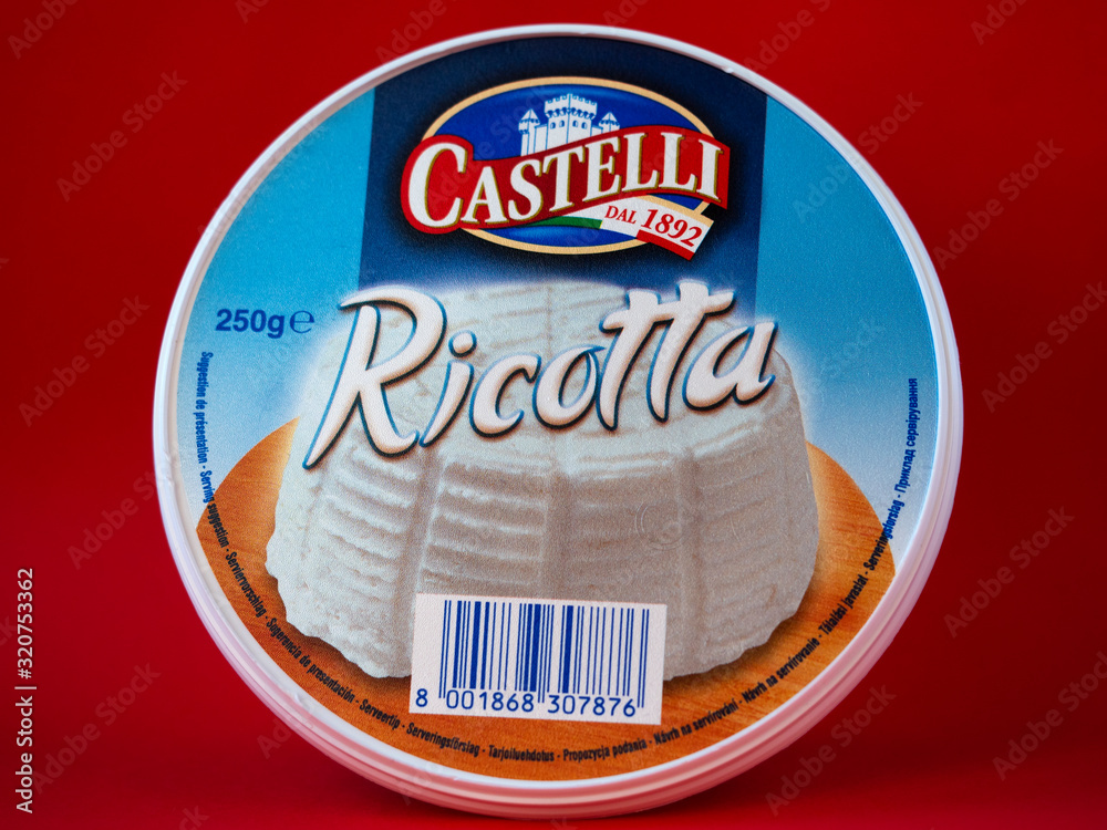 Plastic packaging for Ricotta cheese by Nuova Castelli S.p.A. Stock ...