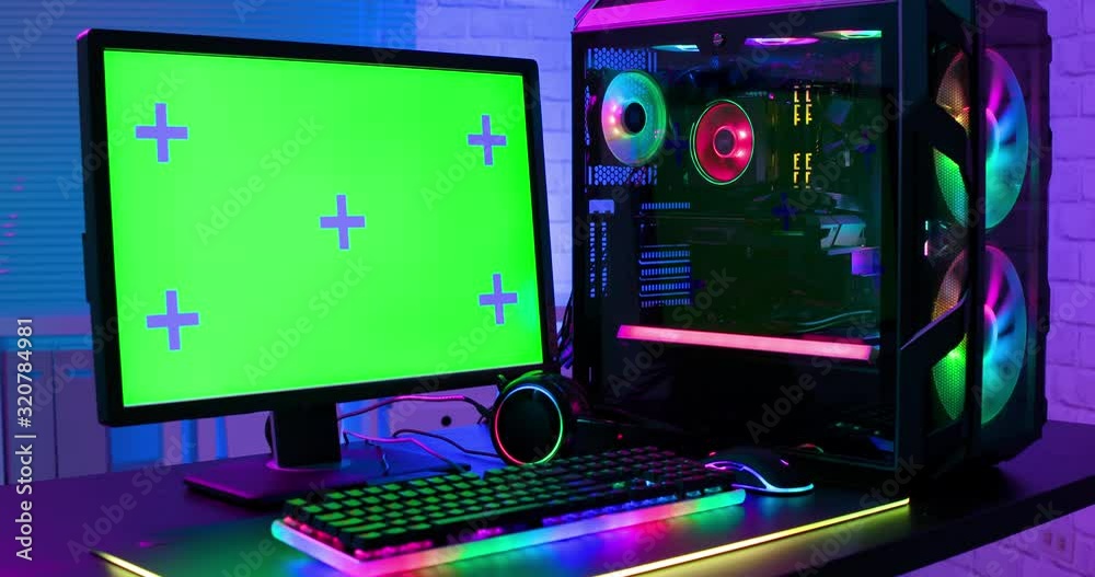 Green screen for cybersport game Stock Video | Adobe Stock