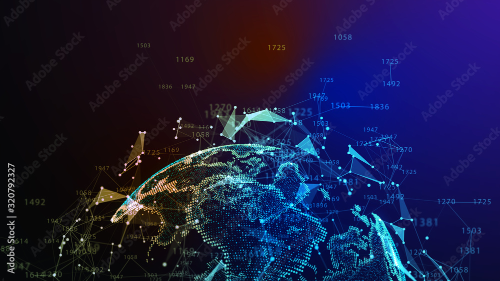 Earth Globe. Background with Light Effect. Global International ...