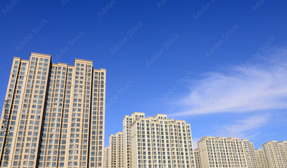 Beautiful high-rise residential buildings Stock Photo | Adobe Stock