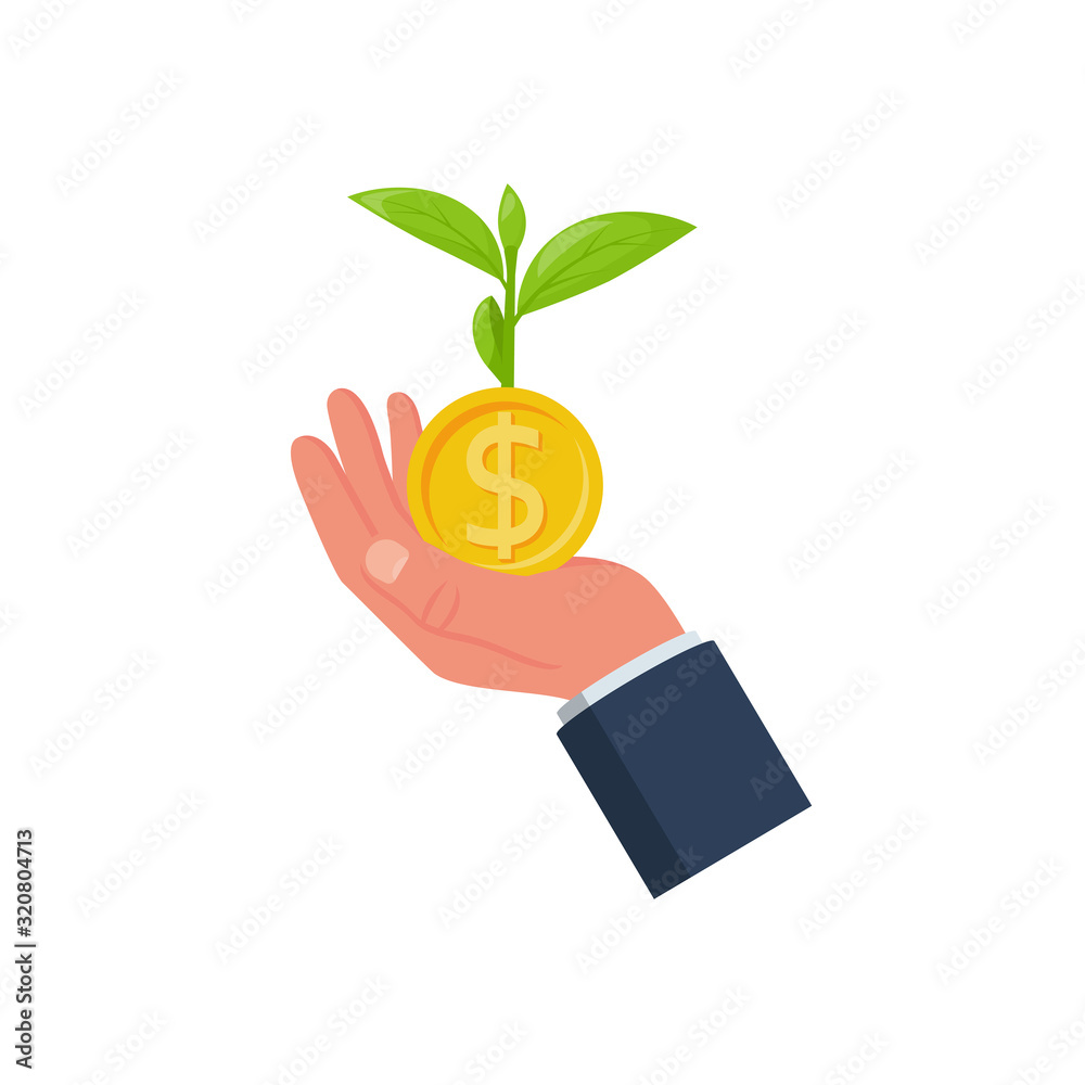 Money growth. Investment concept. Finance and Money. Business growing ...