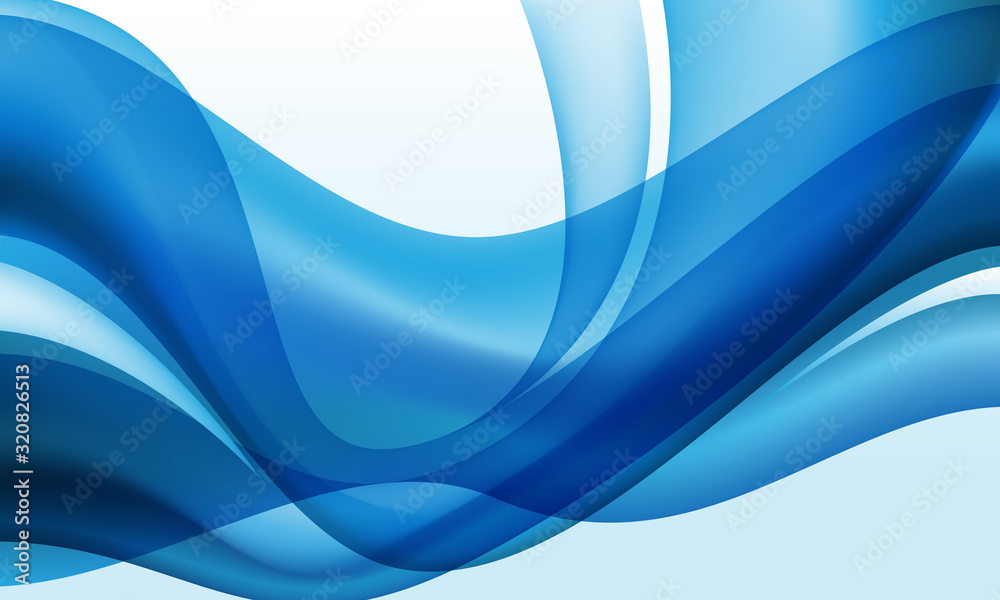 Abstract blue curve wave design modern luxury background texture vector ...