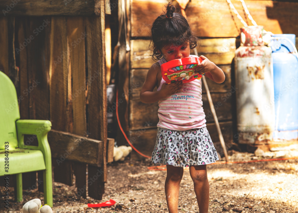 Cute little Mexican girl. Childhood. Portrait of young girl, Mexican ...