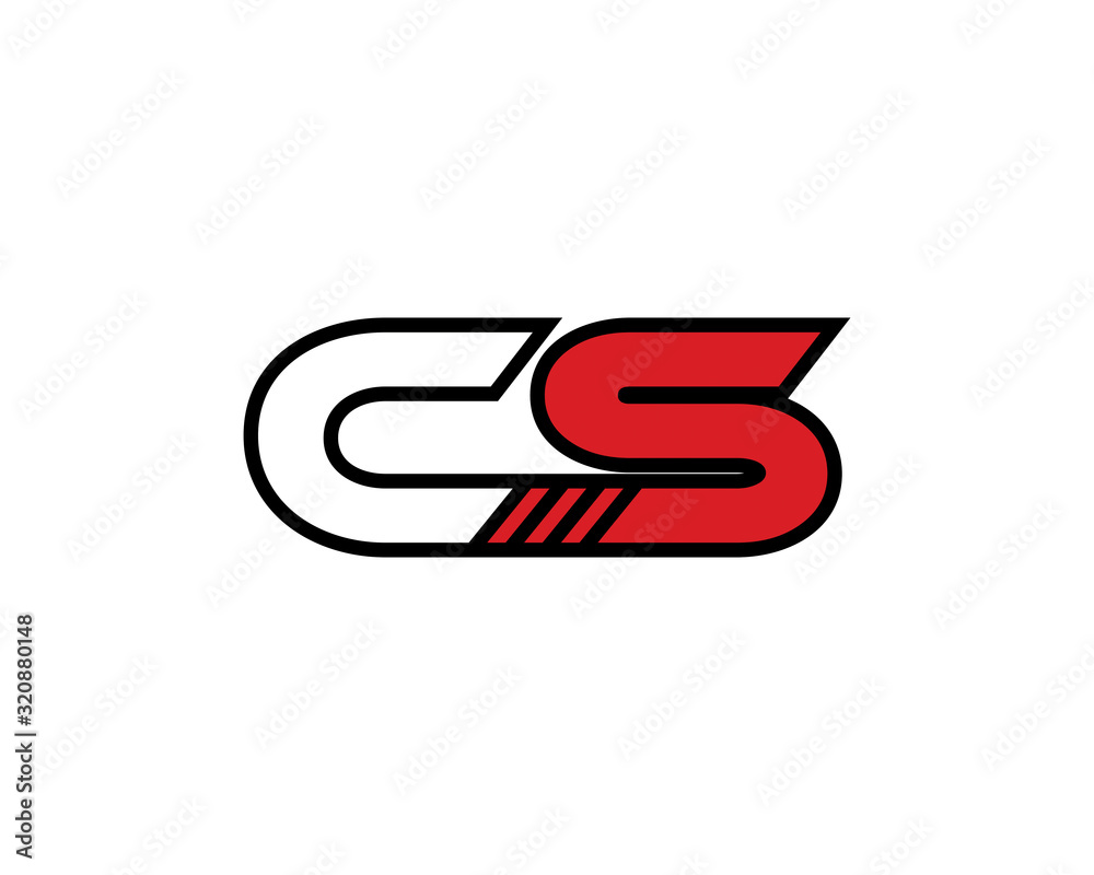 CS Letters Logo Design Template 001 Stock Vector | Adobe Stock
