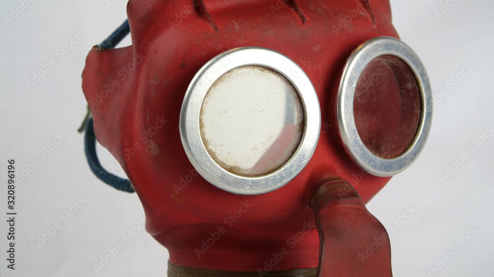British WW2 Child’s 'Mickey Mouse’ Gas Mask and it's box. These were ...
