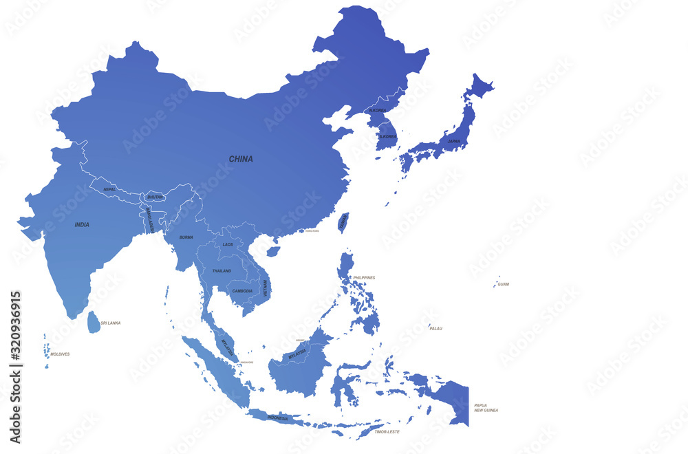 map of the world by region. graphic design world map. Stock Vector ...