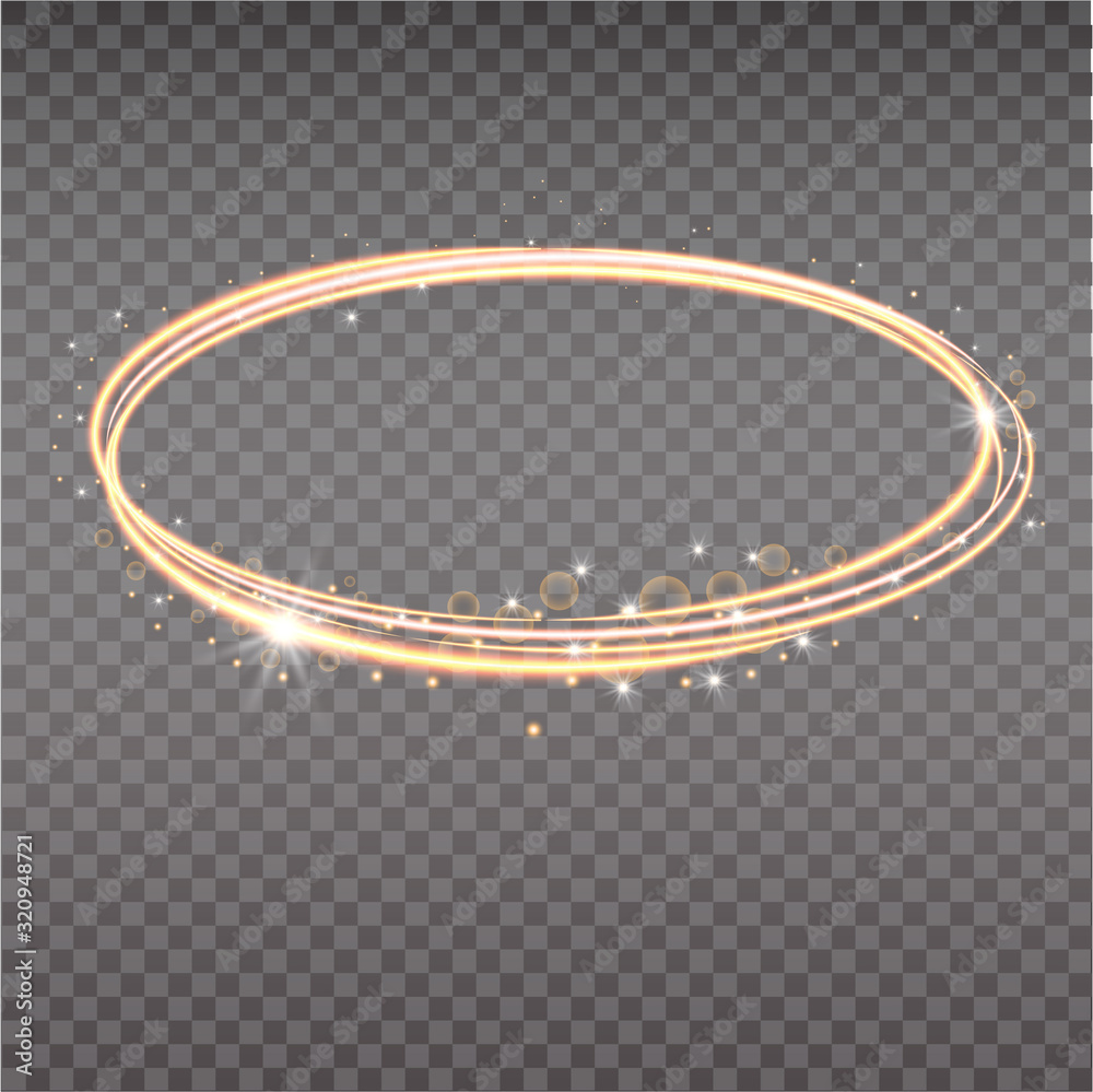 Bright halo. Abstract glowing circles. Light optical effect halo on ...
