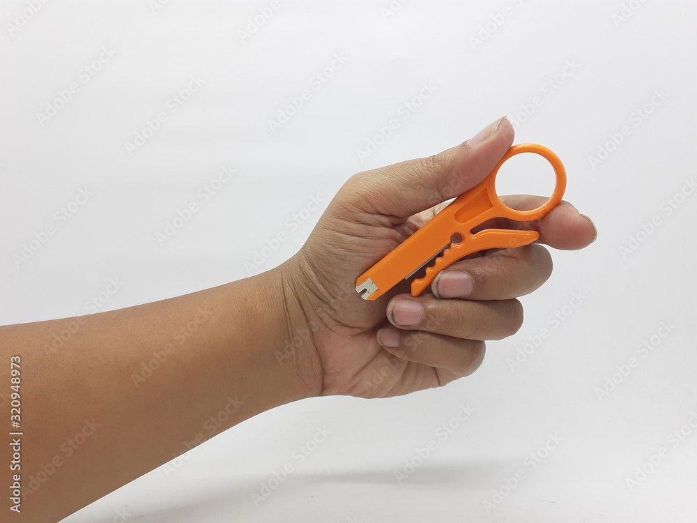 Modern Mechanical Computer Network LAN Cable Crimping Cutter and ...