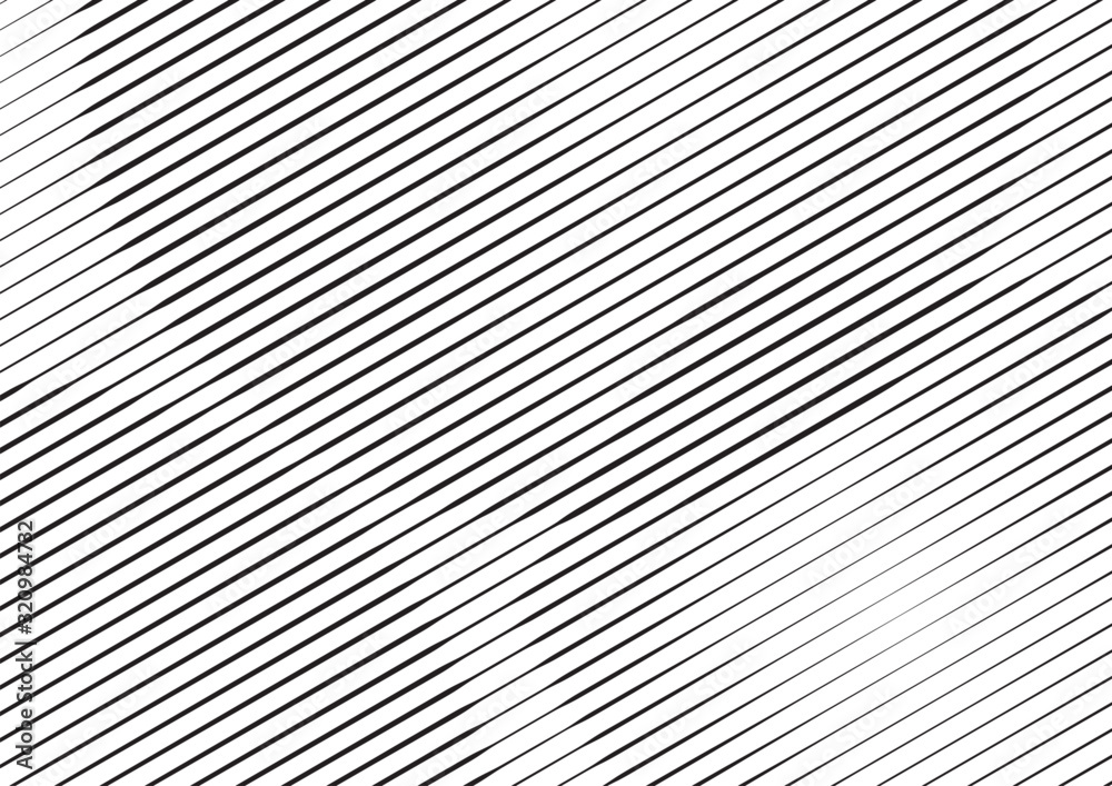 Abstract background with lines of variable thickness. Halftone effect ...