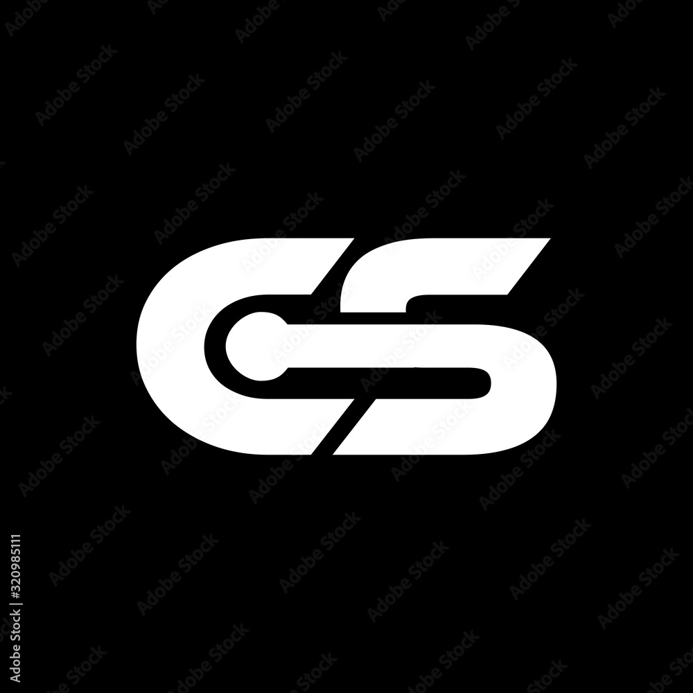 cs techno logo design vector icon Stock Vector | Adobe Stock