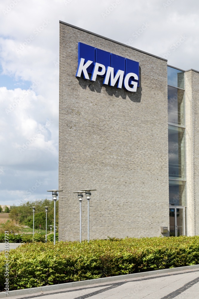Tilst, Denmark - May 16, 2016: KPMG offices in Denmark. KPMG is one of ...