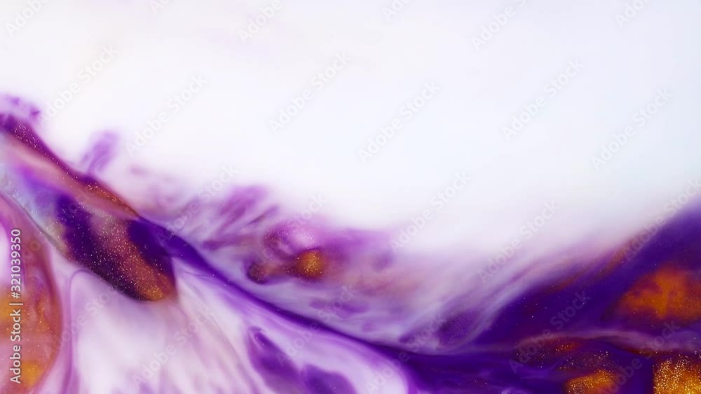 Fluid art painting with slow motion. Abstract texture artwork. Liquid ...
