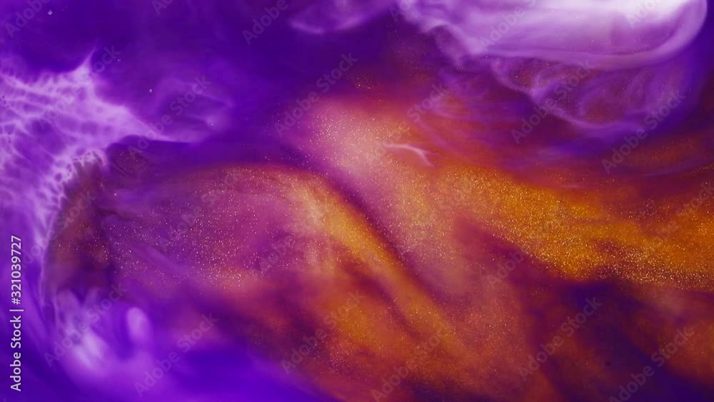 Vidéo Stock Fluid art slow motion. Abstract acrylic texture artwork ...