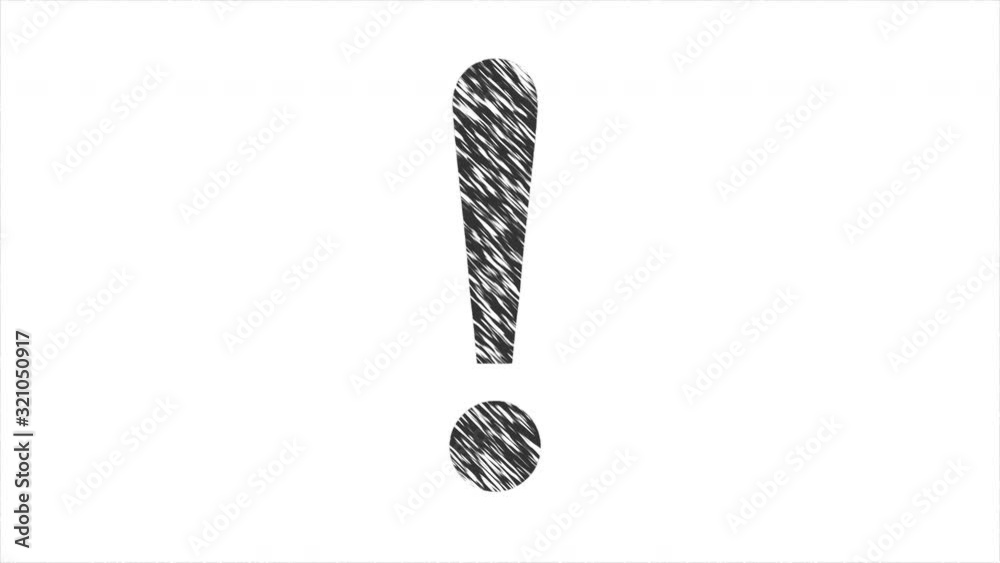 Exclamation Mark - Alert - Pencil drawing effect Exclamation Mark ...