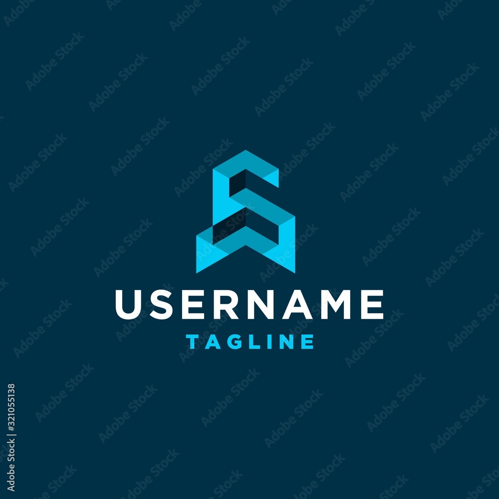 number 5 logo design inspiration . letter S logo . number 5 logo ...