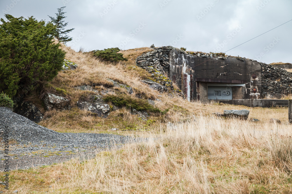 Fjell Fortress. German bunker structure from WWII Stock Photo | Adobe Stock