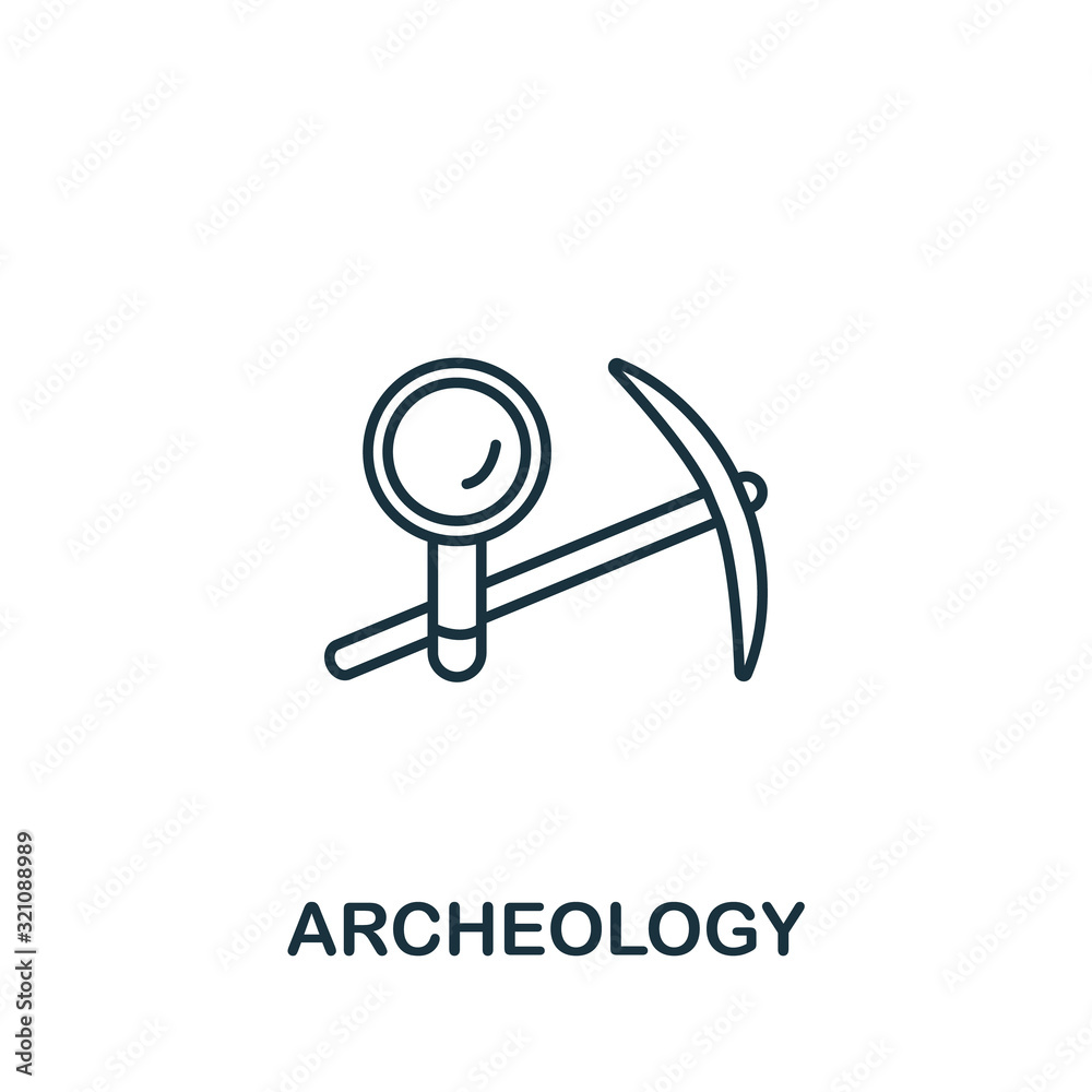 Archeology icon from science collection. Simple line element Archeology ...