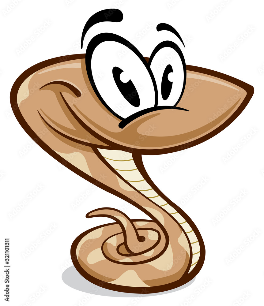 Snake cartoon character Stock Vector | Adobe Stock