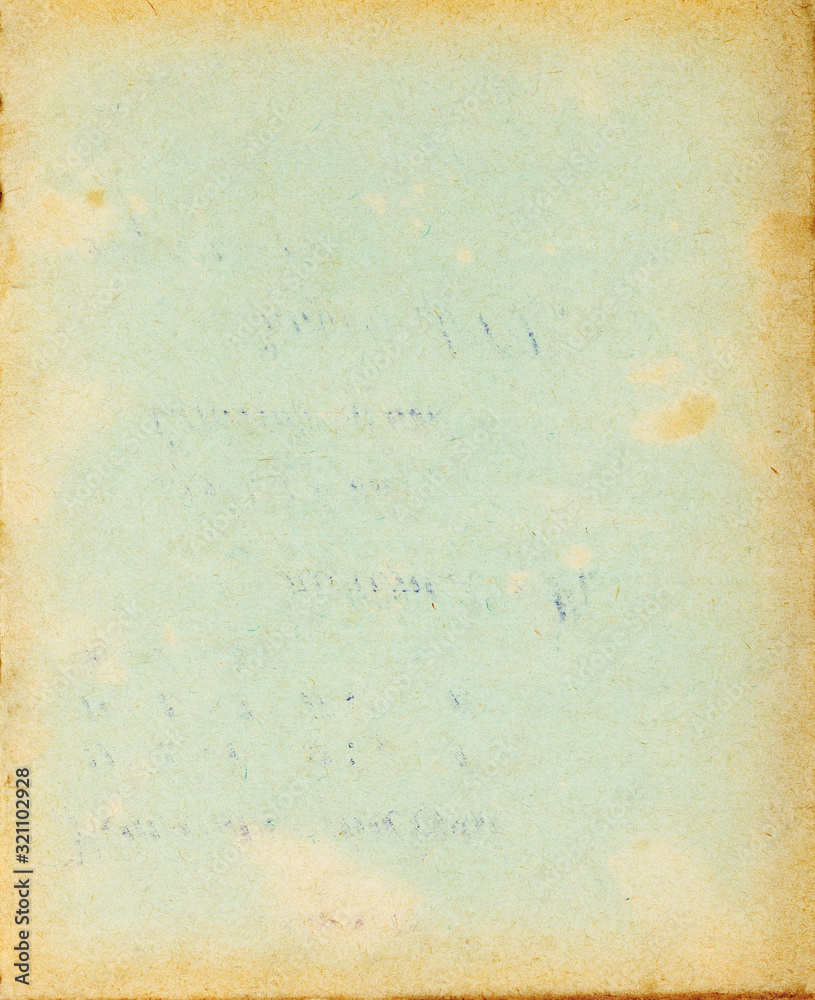 Recycled paper cover page with stains and dark borders Stock Photo ...