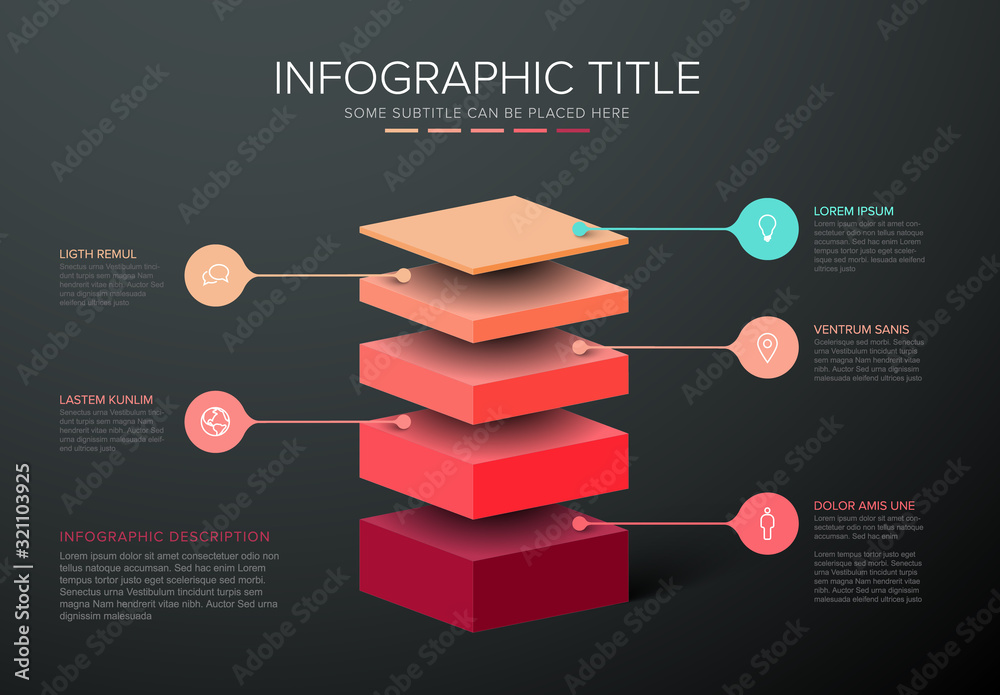 Vector Infographic layers template Stock Vector | Adobe Stock