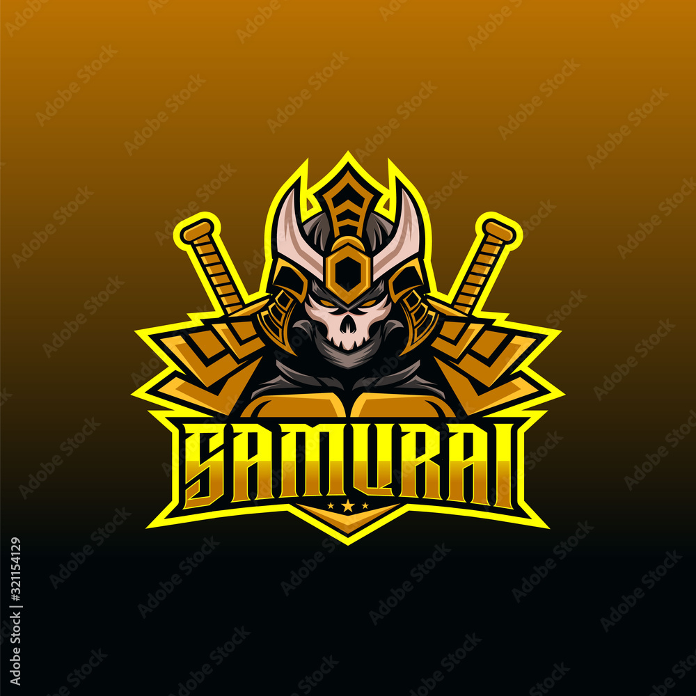 Samurai Logo design for. Samurai vector illustration. Esport logo ...