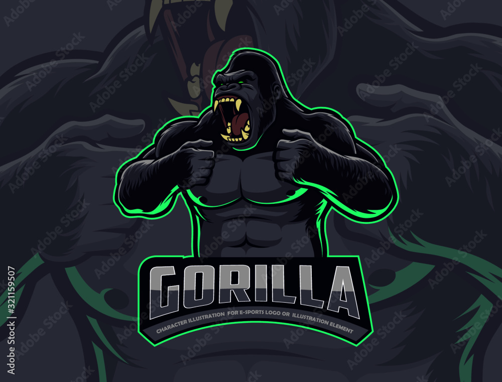 Gorilla Beating Chest