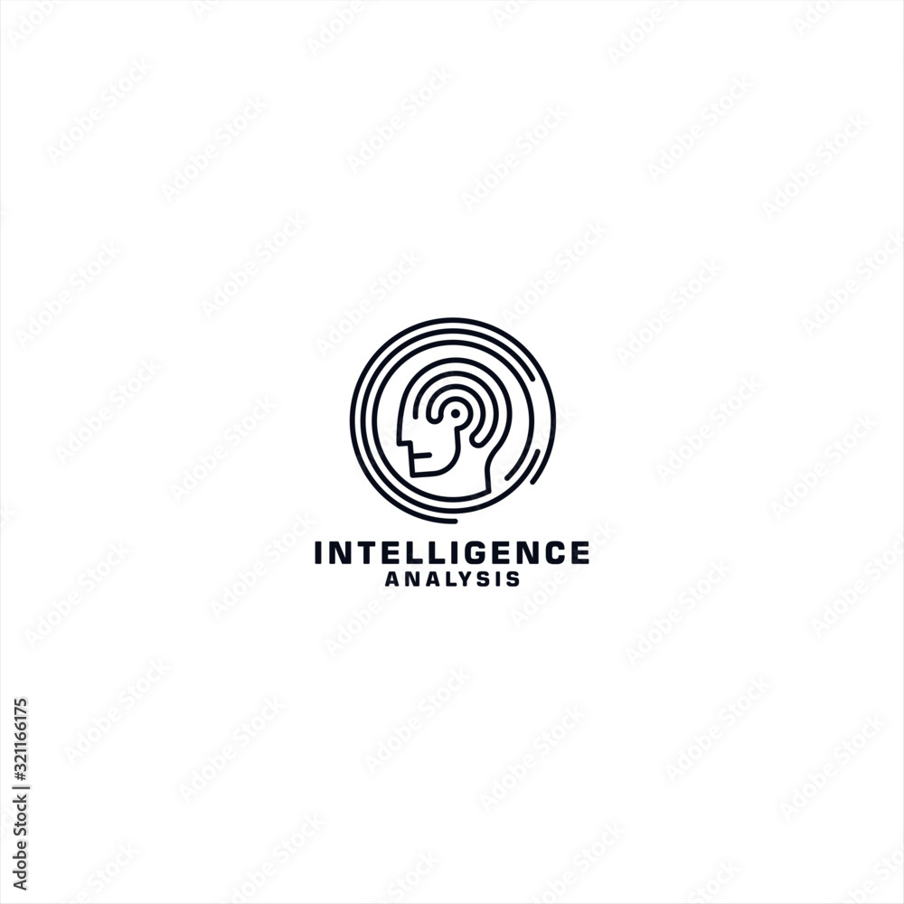 Artificial Intelligence logo design template Stock Vector | Adobe Stock