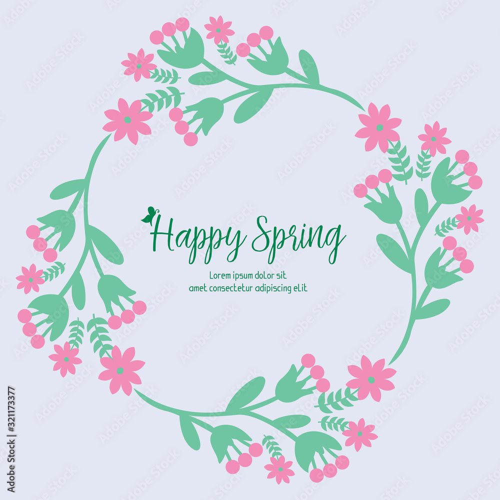 Wallpaper for happy spring greeting card design, with beautiful concept ...