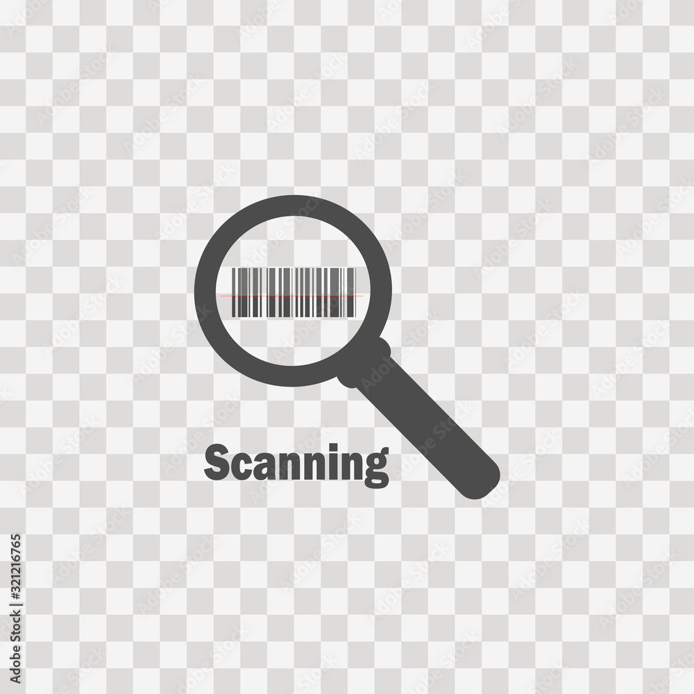 Barcode icon vector - barcode search, information reading. Flat design ... Barcode icon vector - barcode search, information reading. Flat design ...