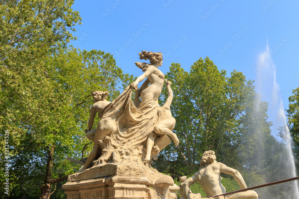 Turin, Italy. The 12 Months Fountain is one of Valentino's most ...